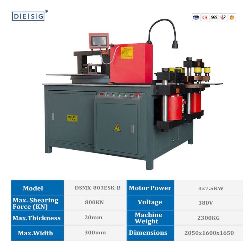 Copper Busbar Bending Punching And Cutting Machine – Busbar Machine ...